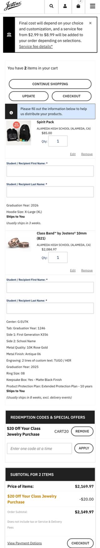 Jostens Promo Codes (6 Verified) - $20 Off Sitewide Oct 2025