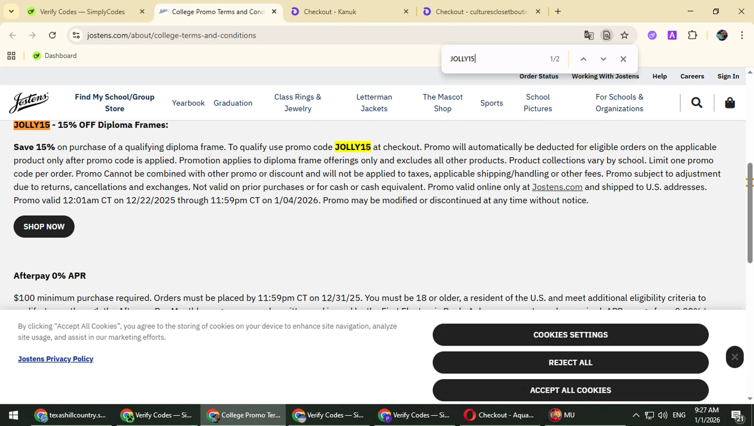 Jostens Promo Codes - $50 Off (4 Verified) Jan 2026