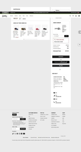 Journeys Promo Codes - $5 Off Coupons May 2025