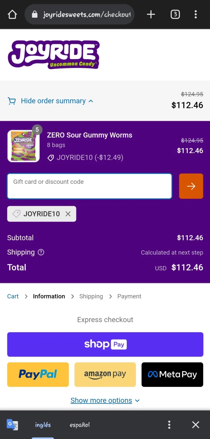 Joyride Sweets Promo Codes - $10 Off | September 2024