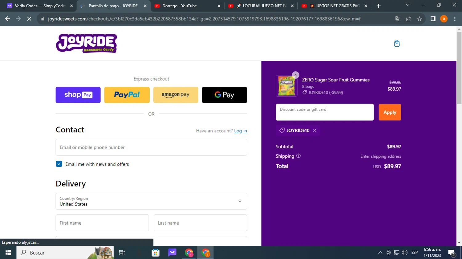 Joyride Sweets Promo Codes - $10 Off | September 2024