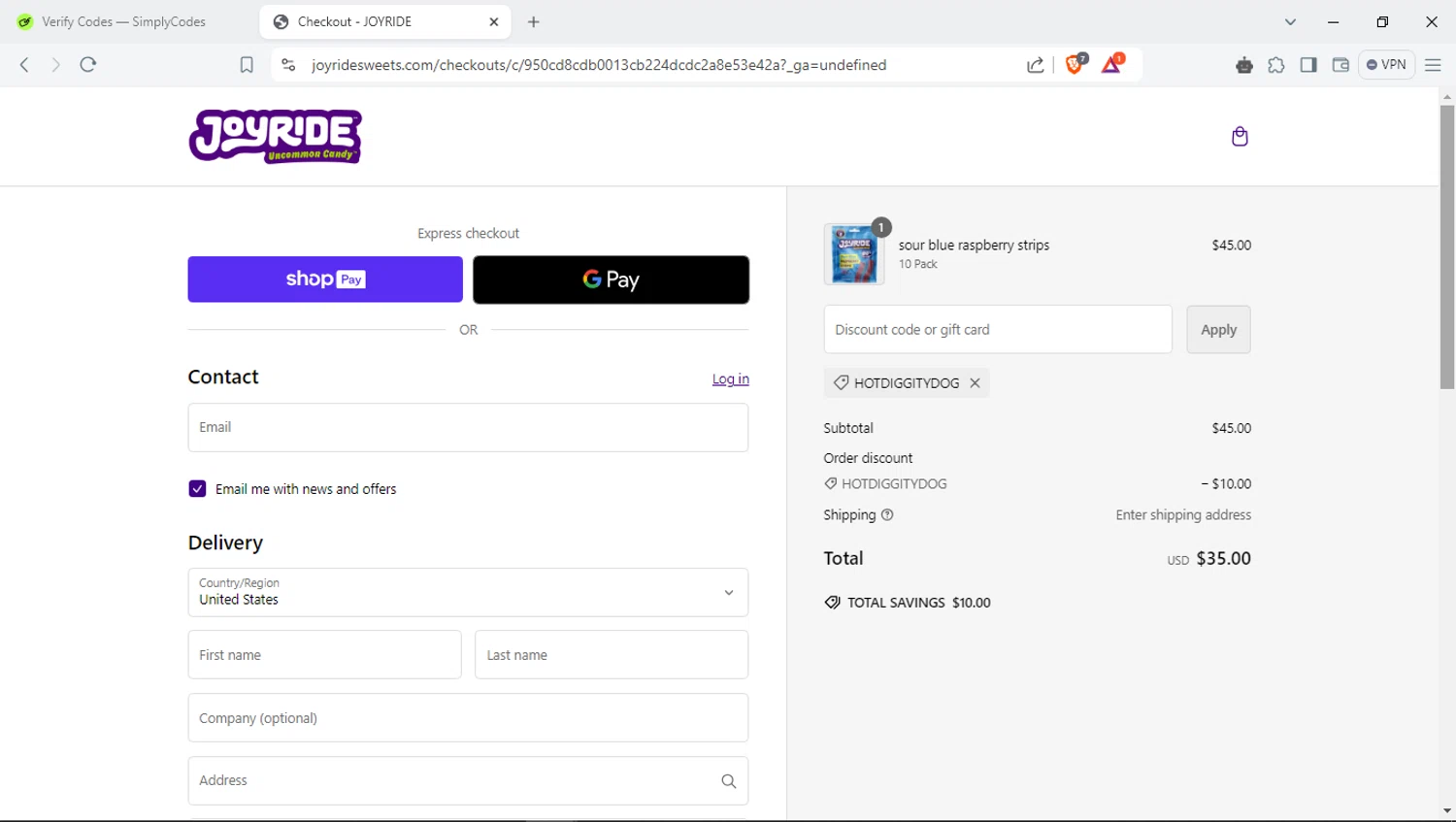 Joyride Sweets Promo Code (2 Verified) - $10 Off Jan 2025