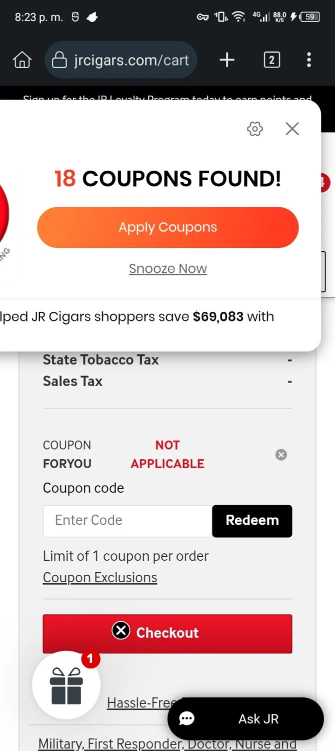 JR Cigar Coupon Codes - $3 Off | November 2024