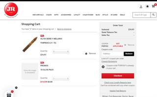 JR Cigar Coupon Codes - $3 Off | November 2024