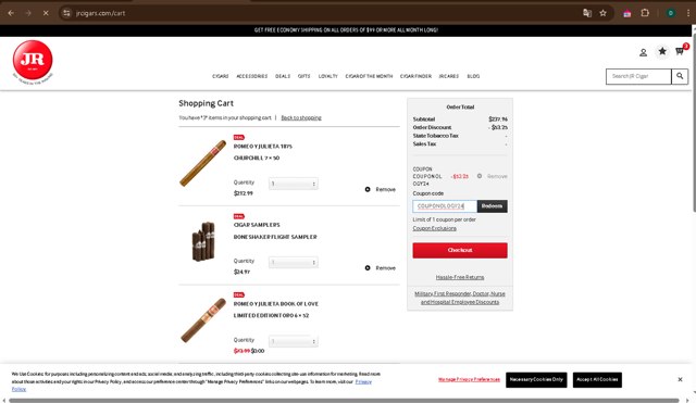 JR Cigar Coupon Codes (7 Verified) - 20% Off w/Code Apr 2025