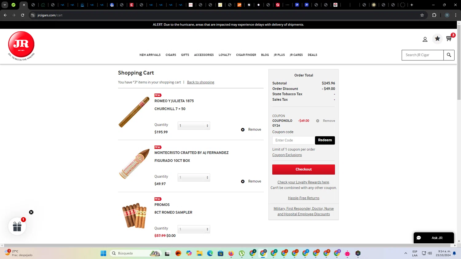 JR Cigar Coupon Codes - $3 Off | November 2024
