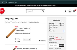 JR Cigar Coupon Codes (8 Verified) - 35% Off w/Code May 2025