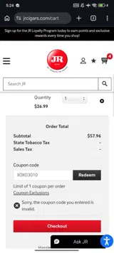 JR Cigar Promo Codes - $160 Off (+5 Codes) May 2026