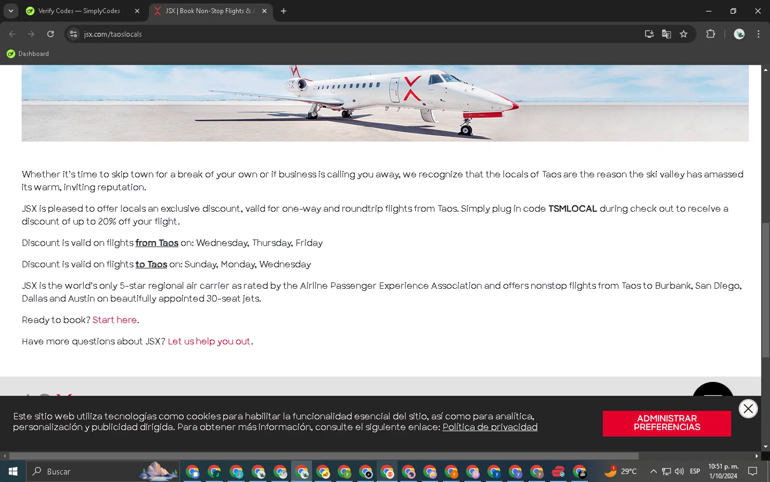JSX Promo Codes - 20% Off | November 2024