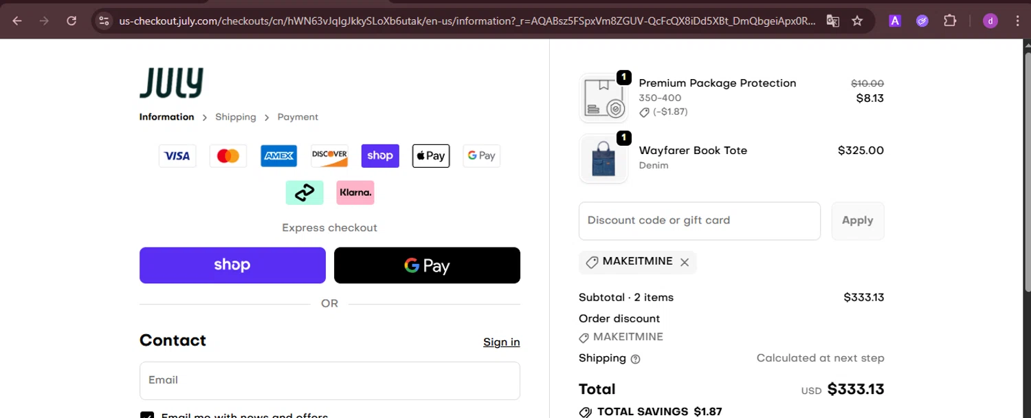 July Promo Codes - 15% Off (6 Verified) Dec 2025