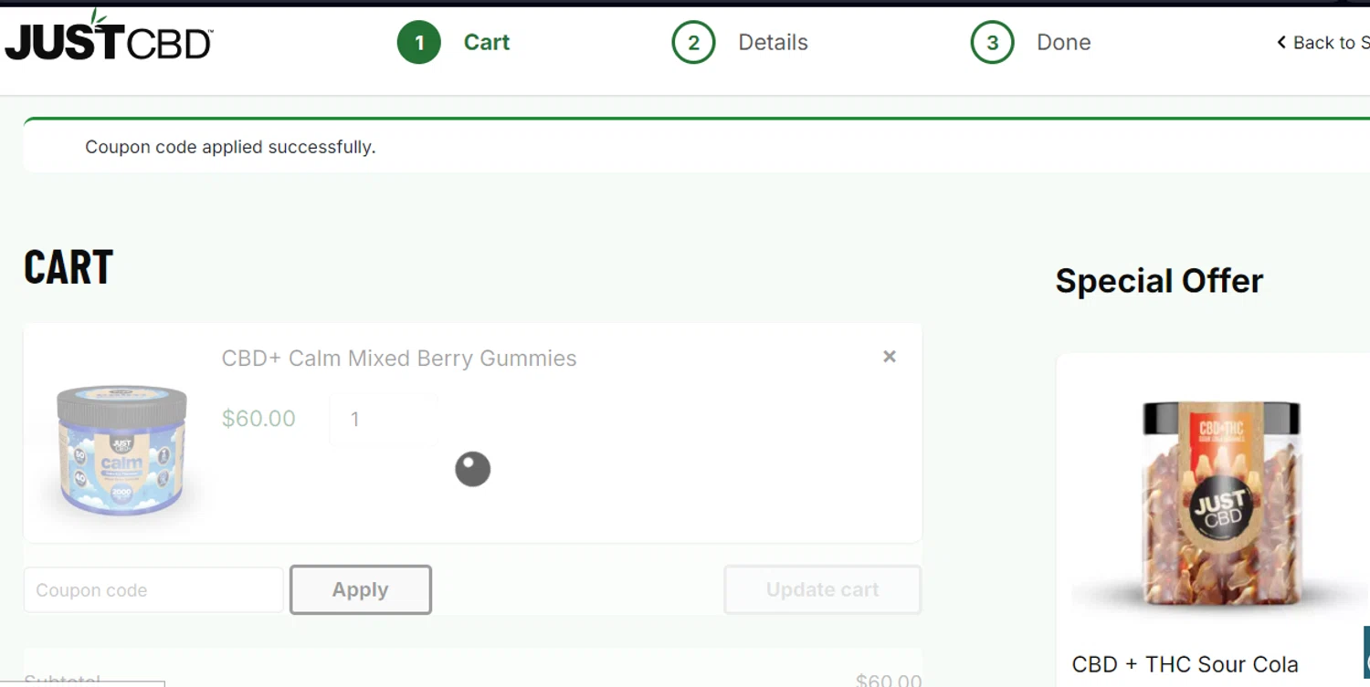 Just CBD Coupons - 20% Off | November 2024