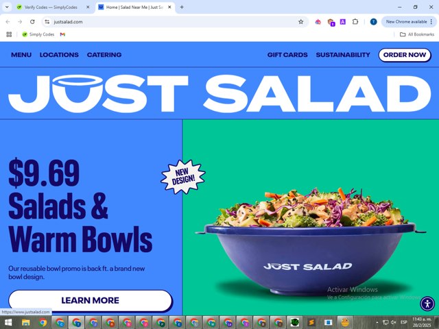 Just Salad Promo Codes - 10% Off Coupons Sep 2025