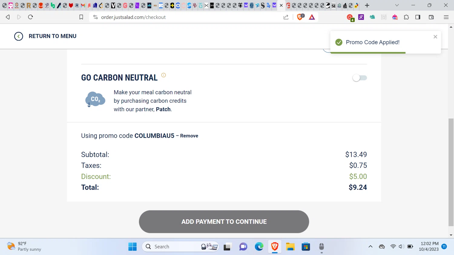 Just Salad Promo Codes – 20% Off | August 2024