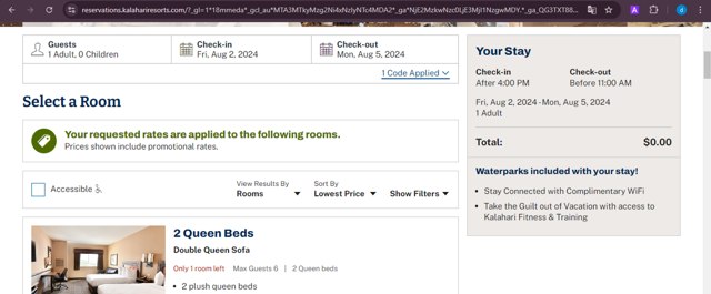 Kalahari Resorts Coupons - 10% Off | December 2024