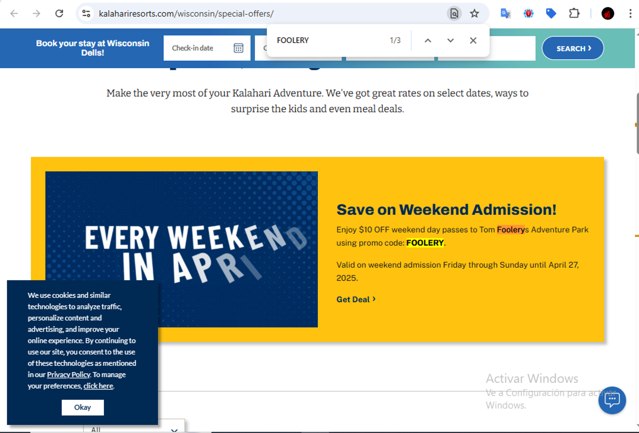 Kalahari Resorts Promo Codes (2 Verified) - 25% Off Jun 2025