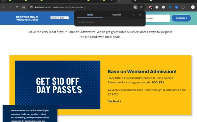 Kalahari Resorts Promo Codes (2 Verified) - 25% Off Jun 2025