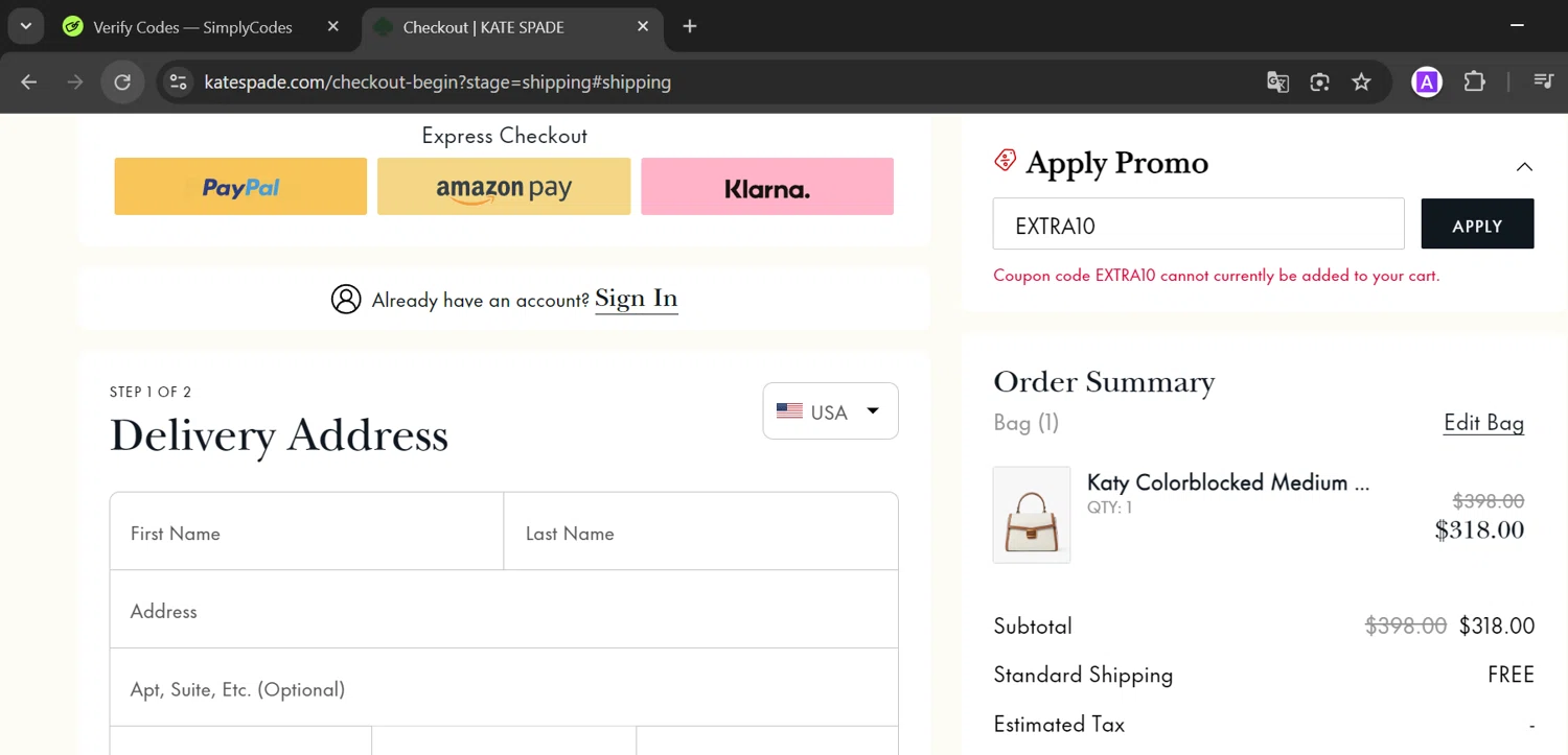 Kate Spade Promo Codes - 40% Off | September 2024