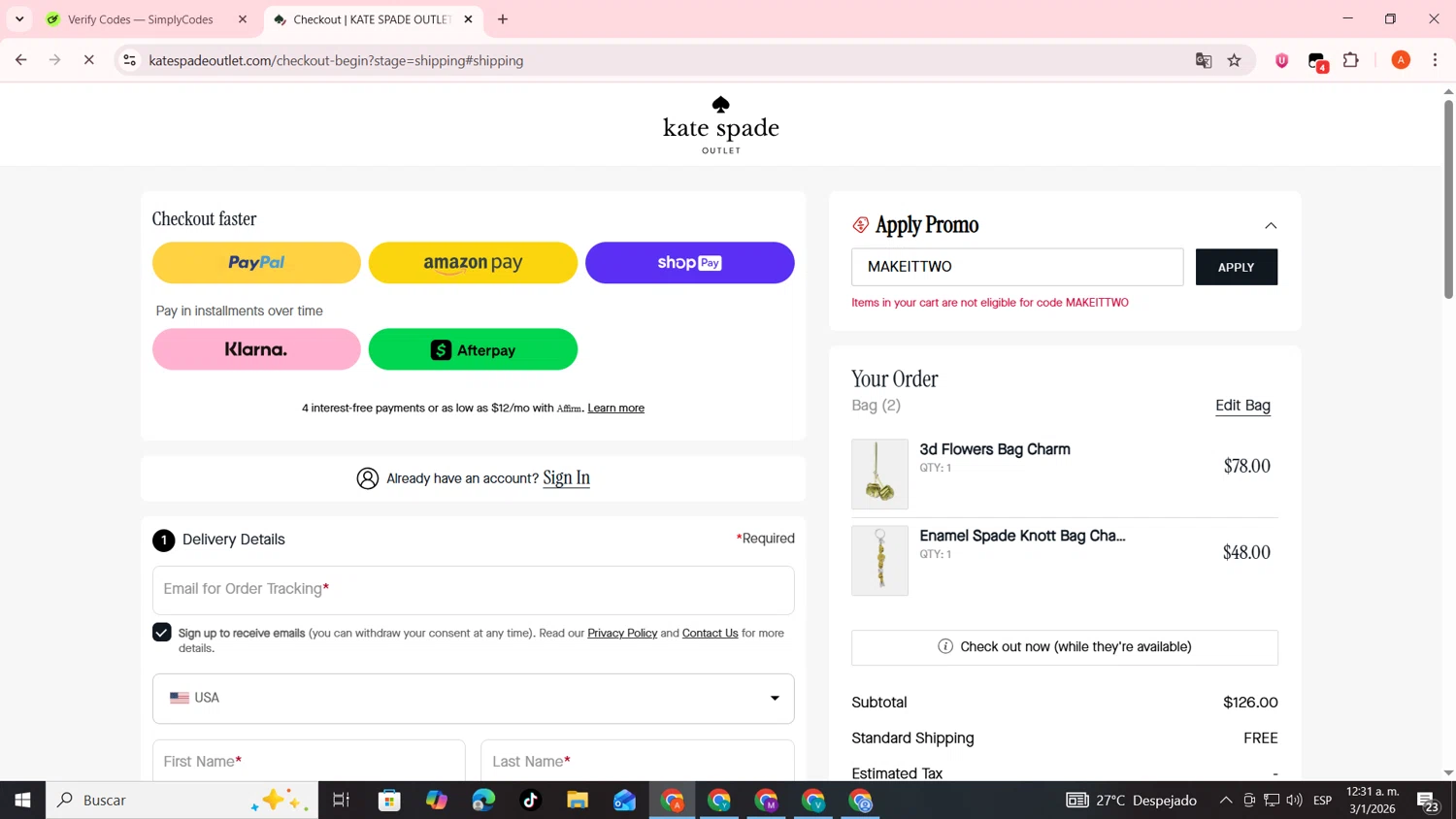 Kate Spade Outlet Promo Code - 25% Off January 2026