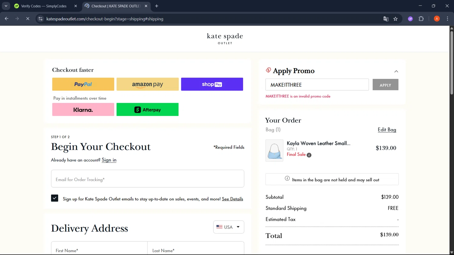 Kate Spade Outlet Promo Codes - 10% Off Coupons Aug 2025