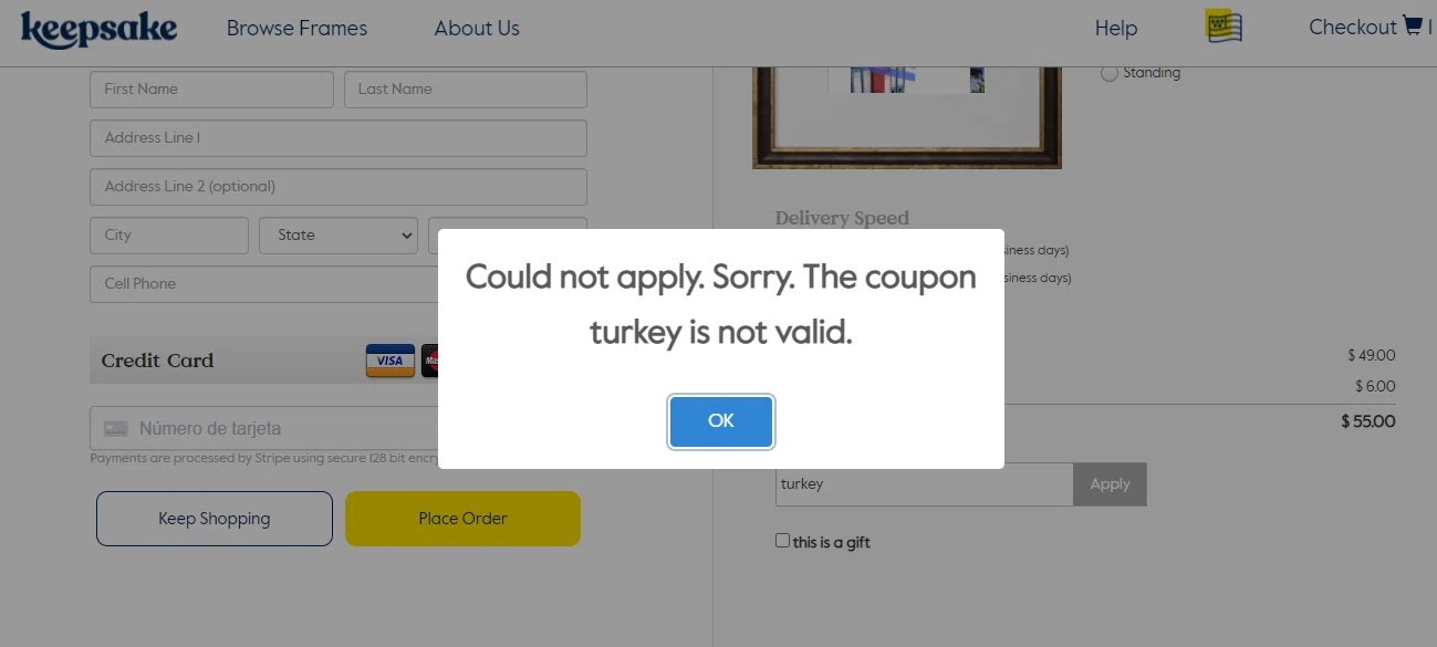 Keepsake Frames Promo Codes - up to 15% Off | October 2024