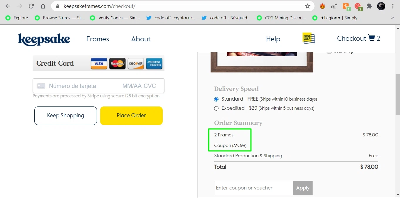 Keepsake Frames Promo Codes - 15% Off | September 2024