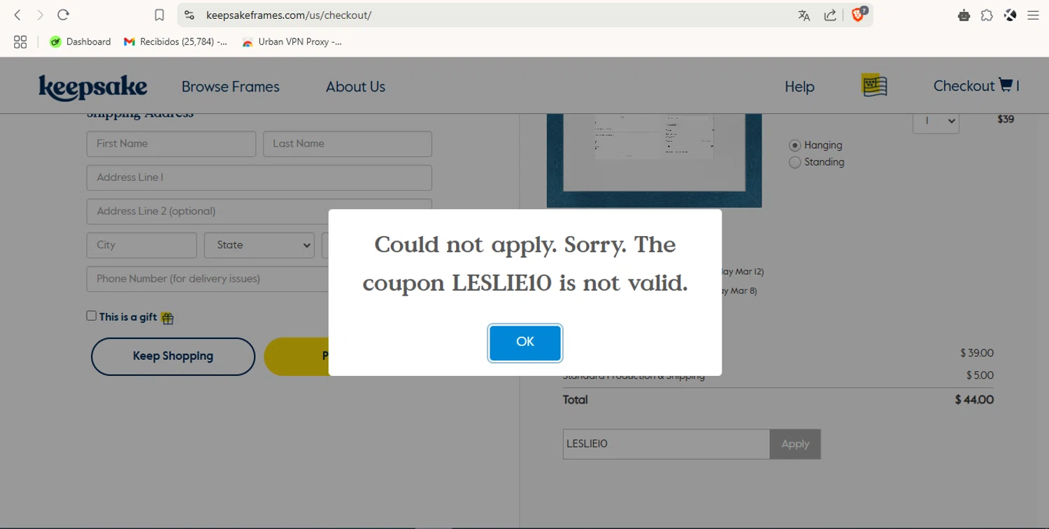 Keepsake Frames Promo Codes - 15% Off Coupons Dec 2025