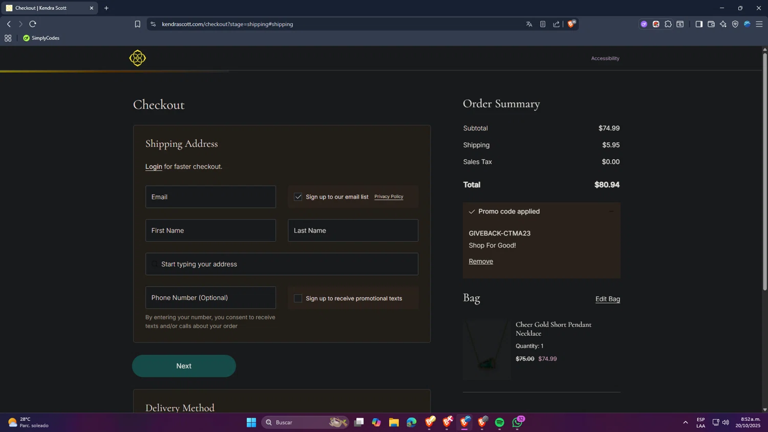 Kendra Scott Promo Codes - 20% Off (6 Verified) Nov 2025