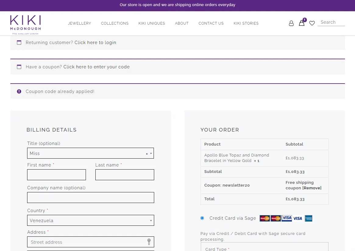 Kiki McDonough Coupons - 15% Off | December 2024