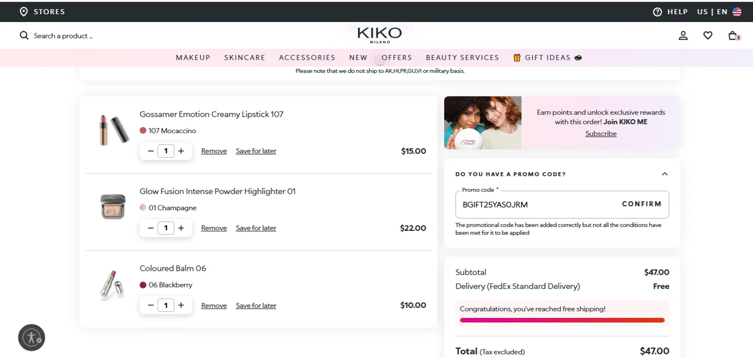 KIKO Milano Promo Codes - 10% Off (2 Verified) Jan 2026