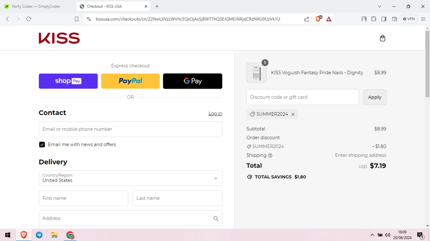 Kiss Promo Codes – 30% Off | June 2024