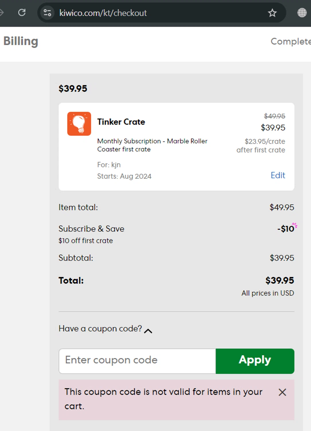 KiwiCo Coupons - $6 Off Coupon Codes in August 2024 | SimplyCodes