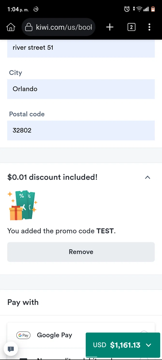 Kiwi.com Promo Codes - $1 Off | January 2025