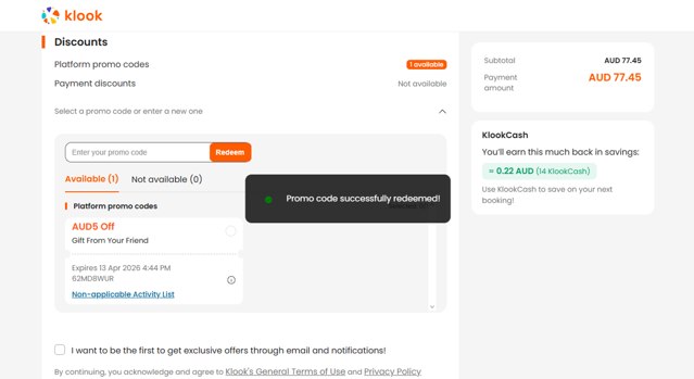 Klook Promo Codes (8 Verified) - 10% Off Sitewide May 2025