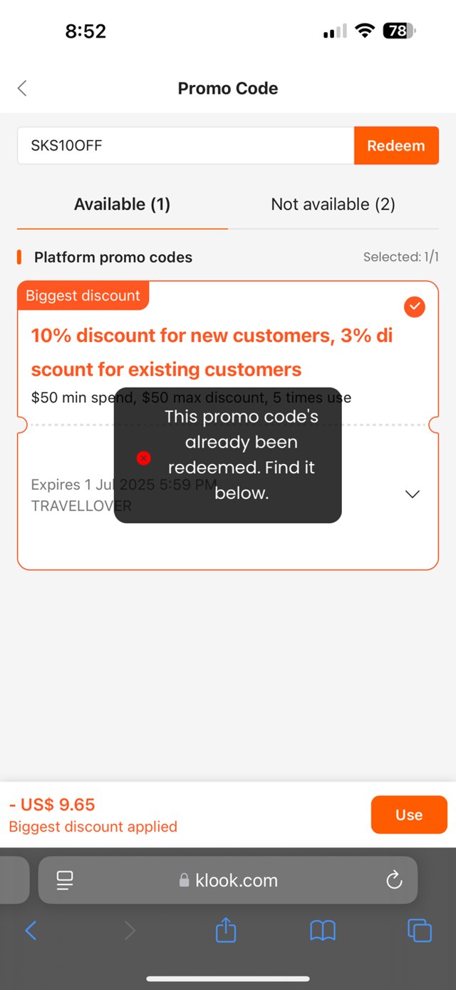 Klook Promo Codes - 5% Off | October 2024