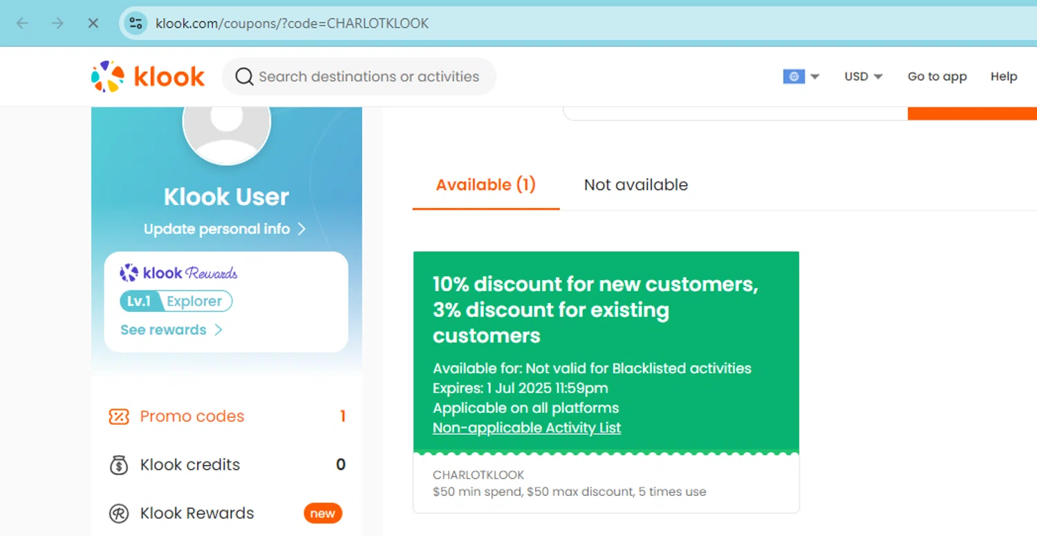 Klook Promo Codes - 5% Off | September 2024