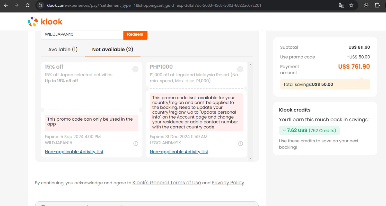 Klook Promo Codes - 5% Off | September 2024