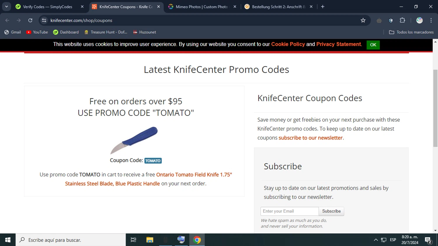 Knife Center Promo Codes - 100 Token Rewards | September 2024