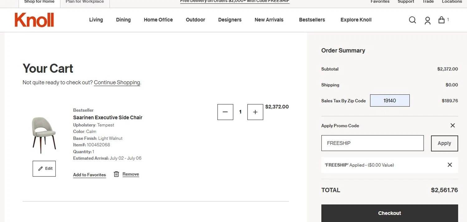 Knoll Promo Codes - 20% Off (1 Verified) Jun 2026