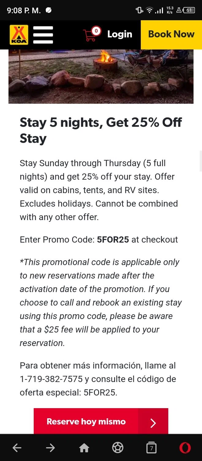 KOA Discount Codes - 25% Off | November 2024