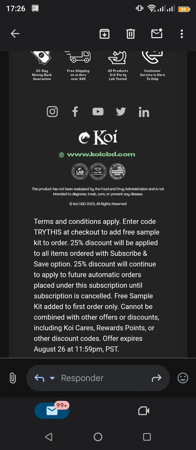 Koi CBD Coupon Codes - 25% Off | September 2024