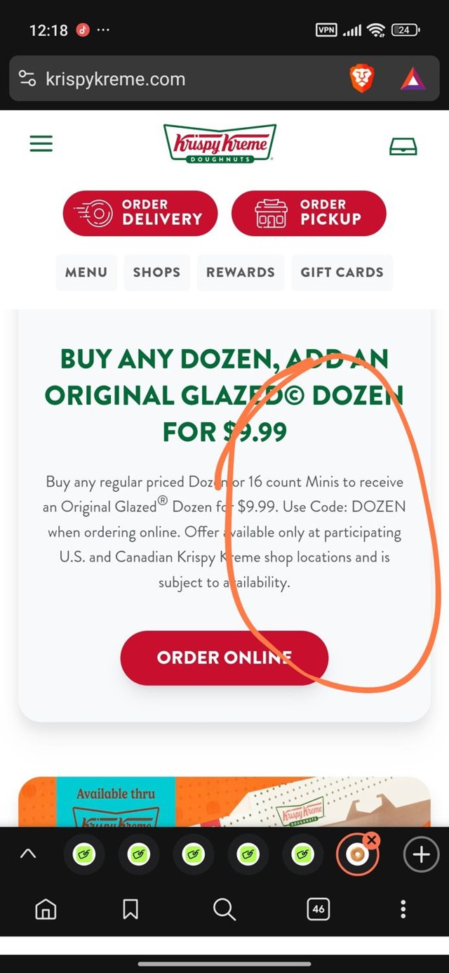 Krispy Kreme Promo Codes (2 Verified) - $25 Off Sep 2025