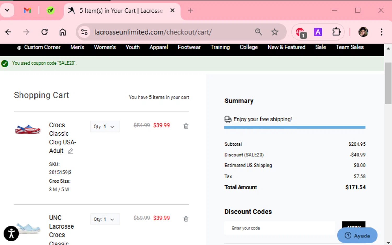 Lacrosse Unlimited Promo Codes - 50% Off | January 2025