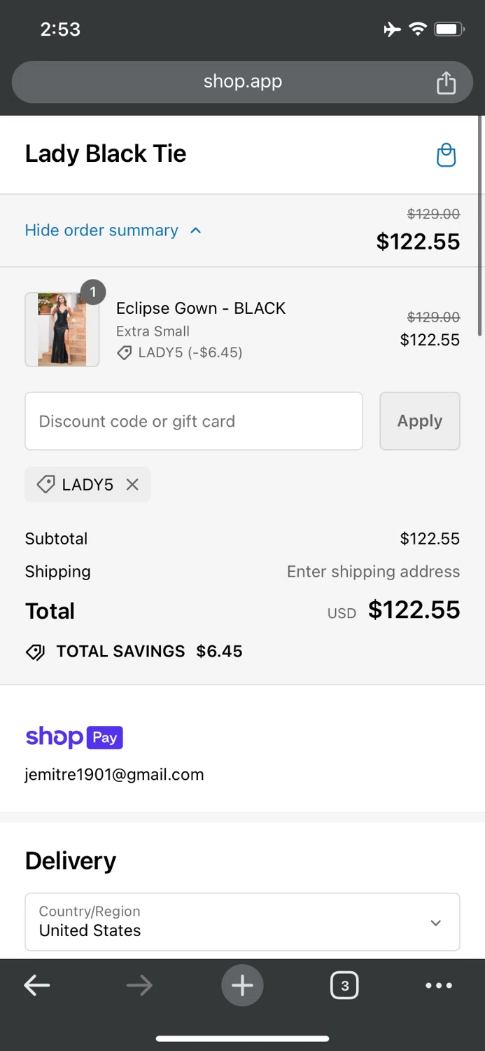 Lady Black Tie Promo Codes – 20% Off | July 2024