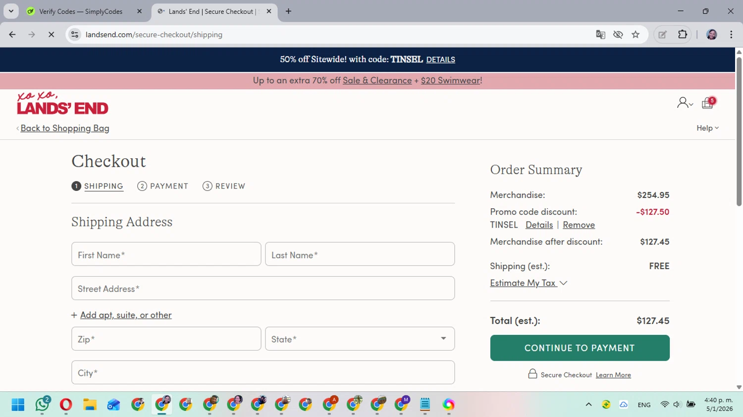 Lands' End Promo Codes - 60% Off (18 Verified) Jan 2026