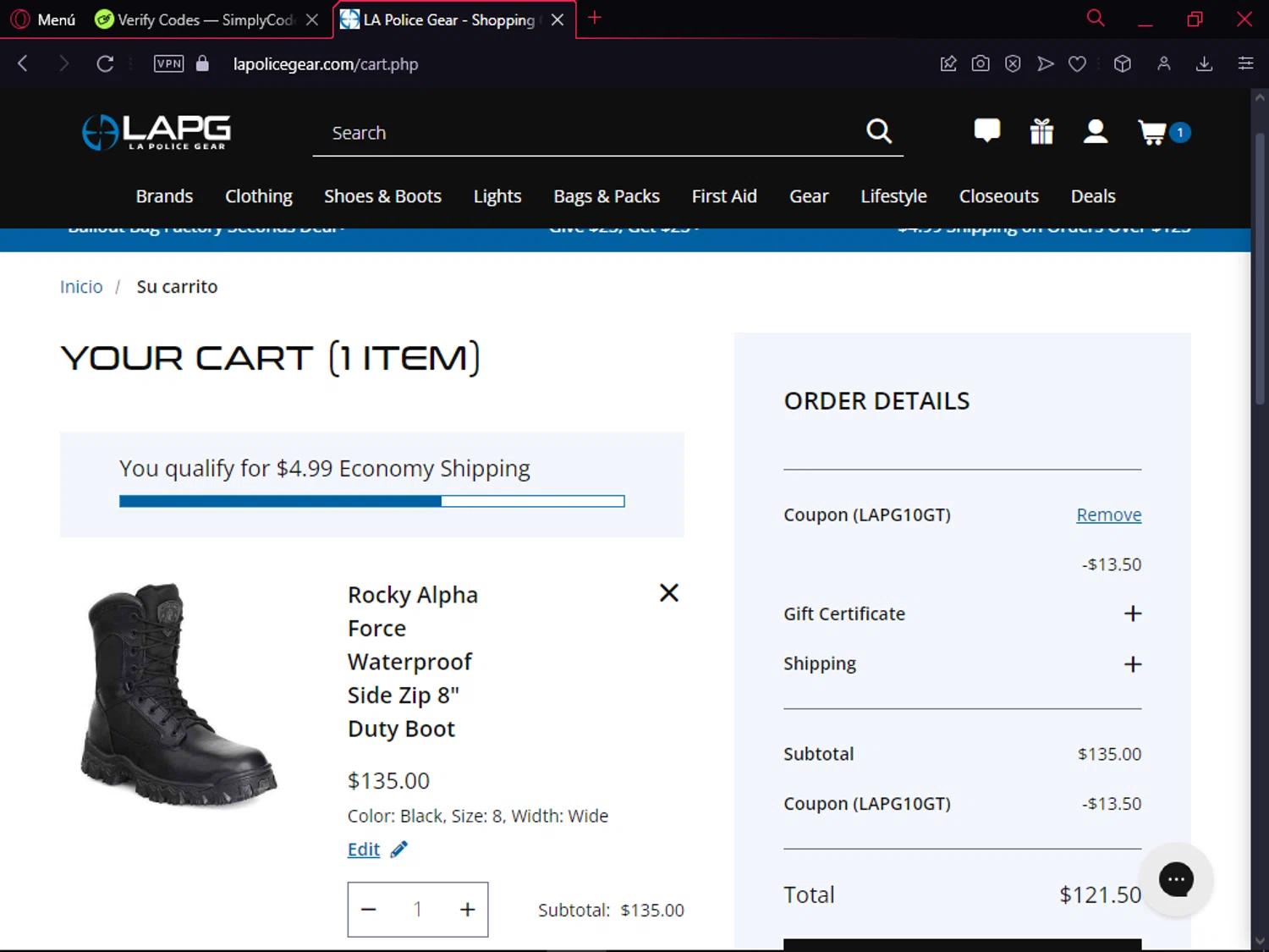 L.A.Police Gear Promo Codes - 15% Off | November 2024