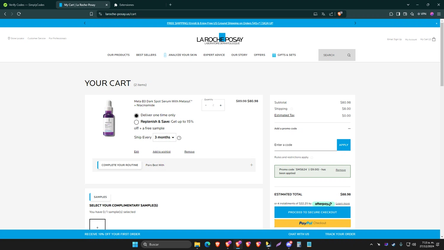 La Roche-Posay Promo Codes (7 Verified) - 10% Off Jan 2025