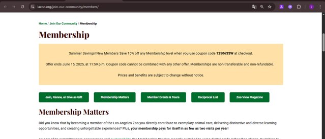 LA Zoo Promo Codes - 10% Off Coupons Aug 2025