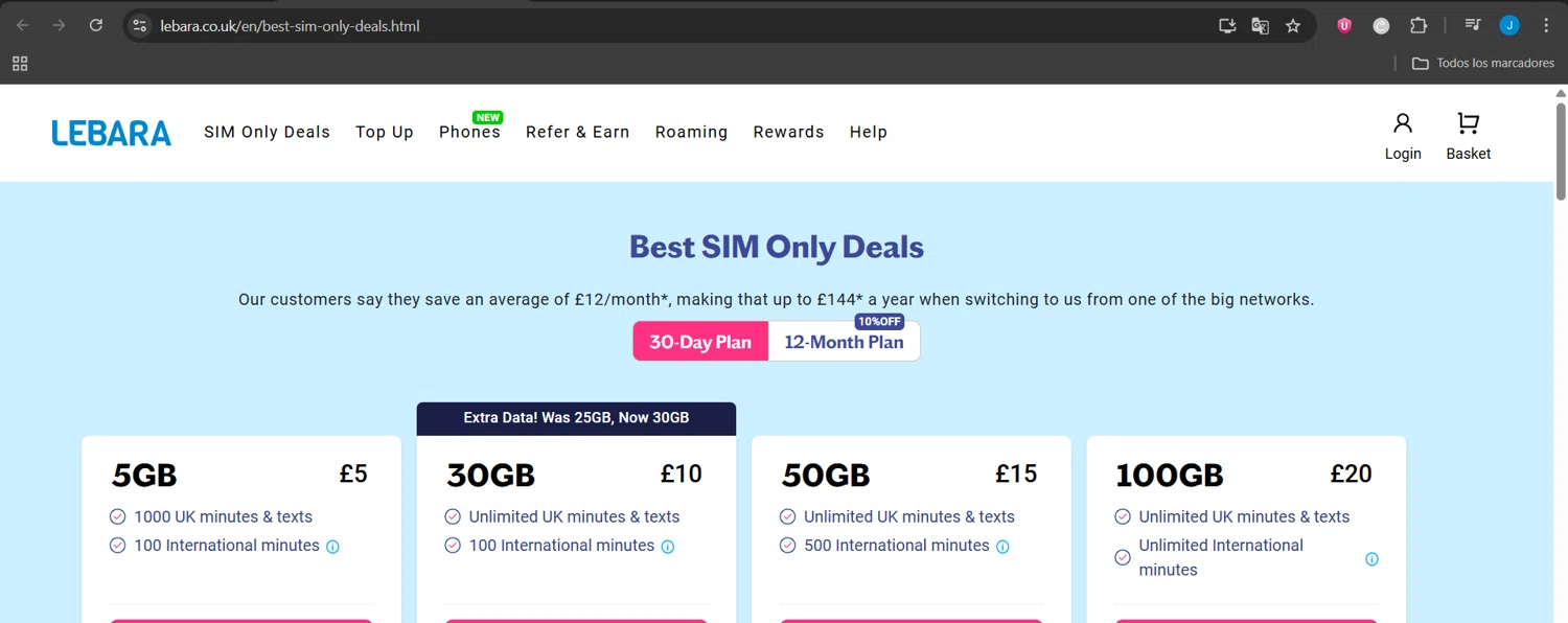 Lebara Discount Codes - $5 Off (2 Verified) Aug 2025