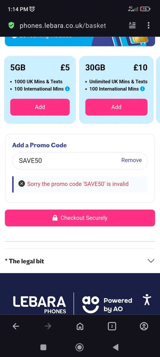 Lebara Discount Codes - 50% Off (7 Verified) Oct 2025