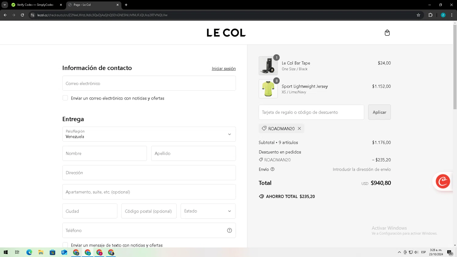 Le Col Discount Codes & Black Friday 2024 Deals - 25% Off